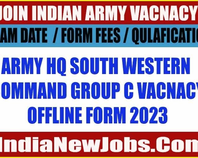 Army Hq South Western Command Recruitment 2023