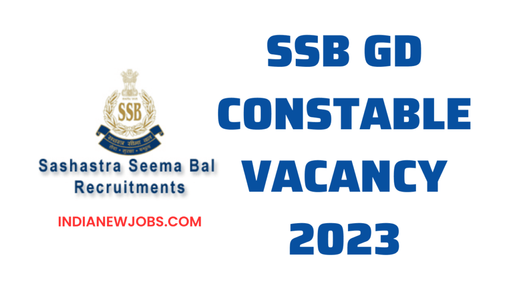 SSB Constable GD Sports Quota Vacancy 2023 Notification