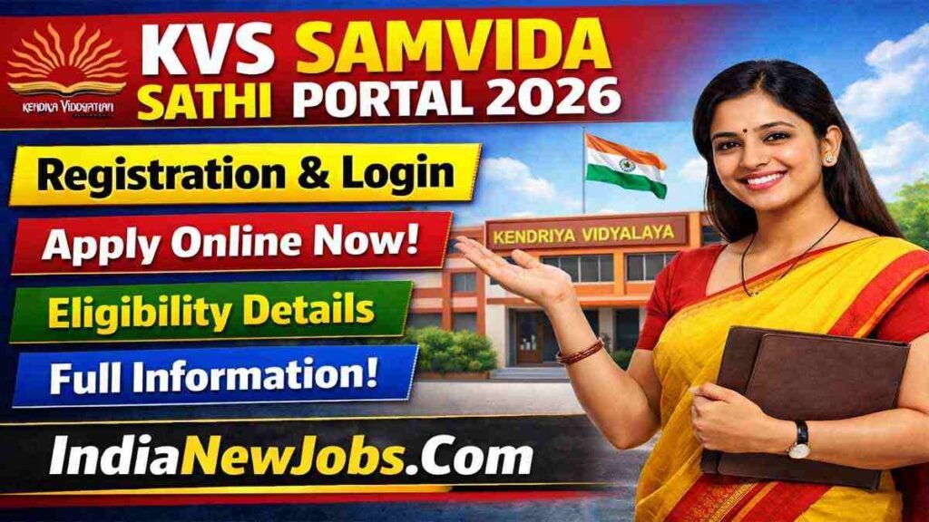 KVS Samvida Sathi Portal 2026: Registration, Login, Apply Online ...