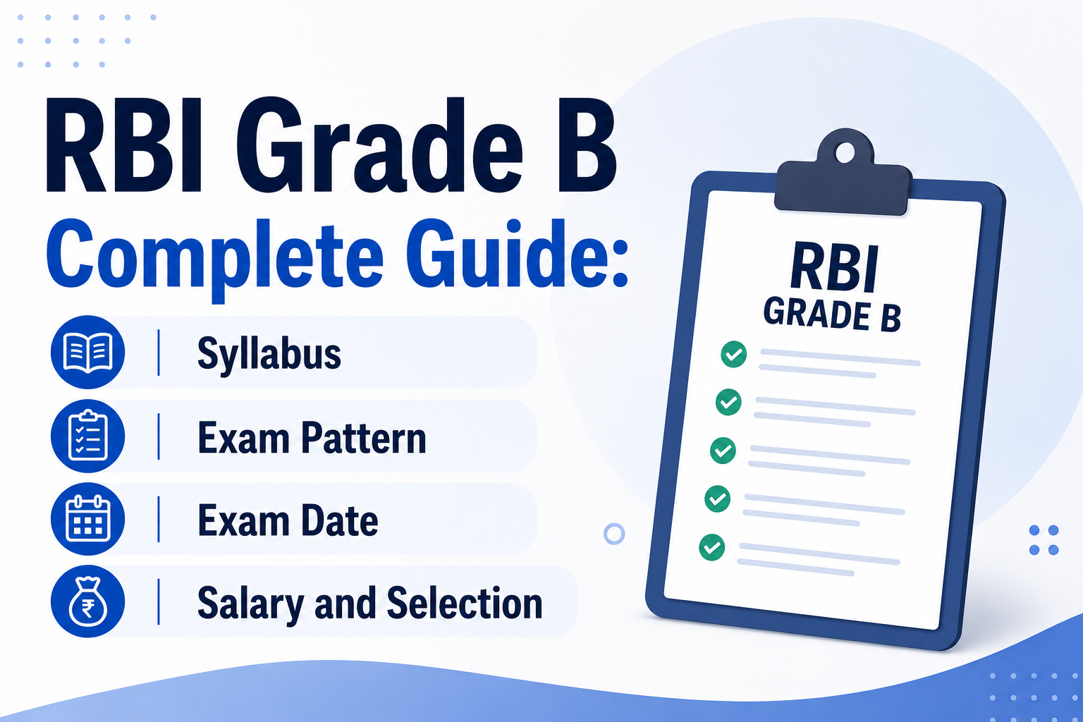 RBI Grade B Complete Guide: Syllabus, Exam Pattern, Exam Date, Salary ...